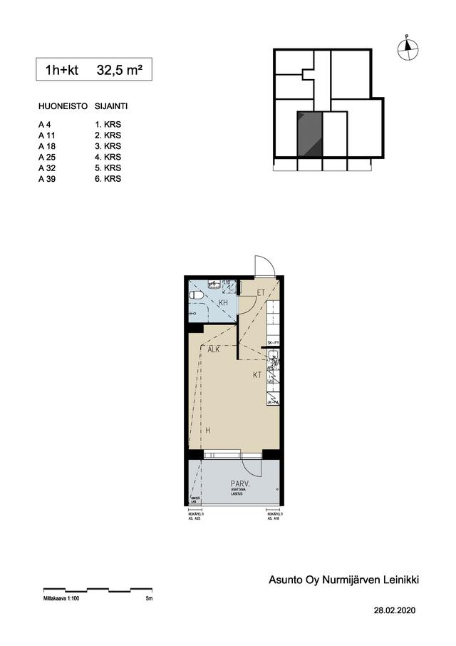 Vuokrataan Luhtajoentie 3 A 39, Nurmijärvi | 1h, 32.5m² | Retta